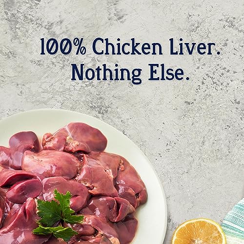 Stewart Freeze Dried Dog Treats, Chicken Liver, Grain Free & Gluten Free, 3 Ounce Resealable Pouch, Single Ingredient, Made in USA, Dog Training Treats