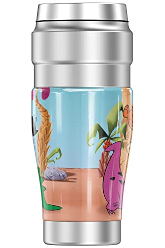 THERMOS Flintstones Flintstone Family Fun STAINLESS KING Stainless Steel Travel Tumbler, Vacuum insulated & Double Wall, 16oz