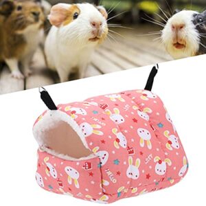 nwejron Small Pet Hanging Hammock, Hamster Winter Warm Bed Comfortable with Fixed Accessories for Hedgehogs for Guinea Pigs for Hamsters for Gerbils for Parrots(8 * 8, Cartoon Fan)