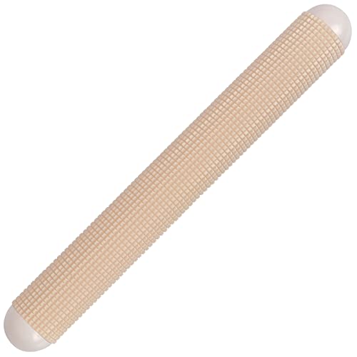 WWW Plastic Rolling Pin, Food Grade Plastic Pizza Dough Roller, Non-Stick Time-Saving Rolling Pin for Bread Cookie Pastry Dough (7.95 x 1.05 x 1.05 inches),Beige