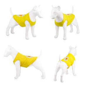 2 Pack Dog Shirt Medium for Dog Boy Girl Puppy Clothes Summer Shirt Cotton Soft Breathable Male Female Pet Outfits Cat Clothing Flowers Vest Funny Dog Cat Apparel Dachshund Yorkie French Bulldog