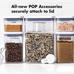 OXO Good Grips POP Container - Airtight Food Storage - 2.3 Qt Square (Set of 4) for Spaghetti and More