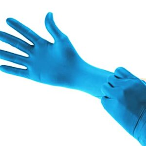 Cranberry USA CR3276 RevoSoft Nitrile Powder Free Exam Gloves, Disposable, 2.8 mil, Blue, Small (Pack of 300)