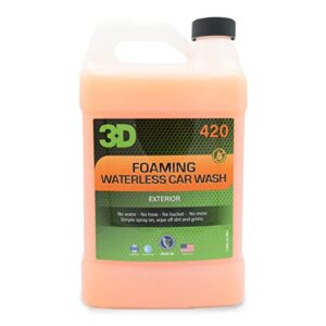 3d foaming waterless car wash - no water high foam car soap 1 gallon