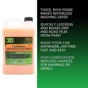 3D Foaming Waterless Car Wash - No Water High Foam Car Soap 1 Gallon