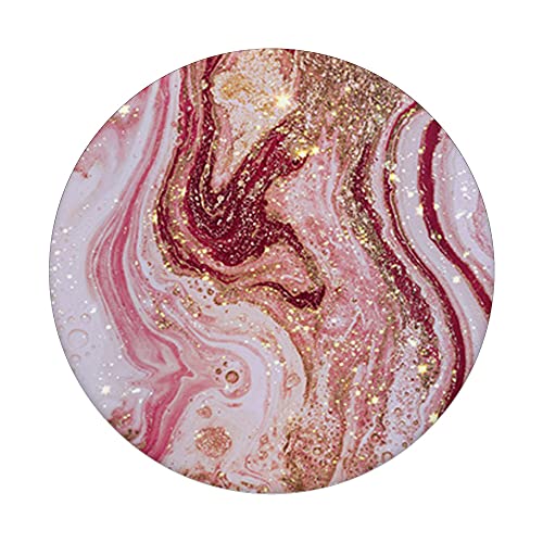 Marble-Like Red White-Gold PopSockets Swappable PopGrip