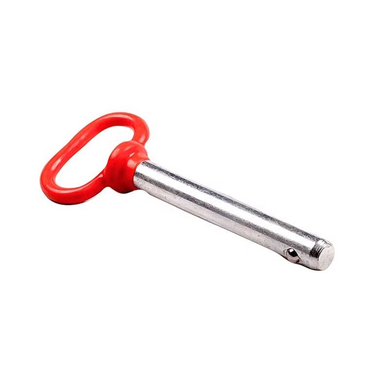 1/2" X 3.7" Red Handle Detent Pin,Quick Release Hitch Pin, Simple Insertion and Remove ,Trailer,Automatic Equipment Part