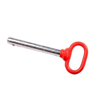 1/2" X 3.7" Red Handle Detent Pin,Quick Release Hitch Pin, Simple Insertion and Remove ,Trailer,Automatic Equipment Part