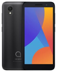 alcatel 1 (2021) 4g lte unlocked 5 inch 5mp flash 5033e quad core factory unlocked worldwide (not verizon boost cricket) desbloqueado android 11 (32gb, volcano black)