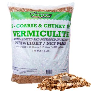 viagrow coarse and chunky vermiculite by viagrow, made in america (16 qts / 4 gallons / .53 cf / 1 pack)