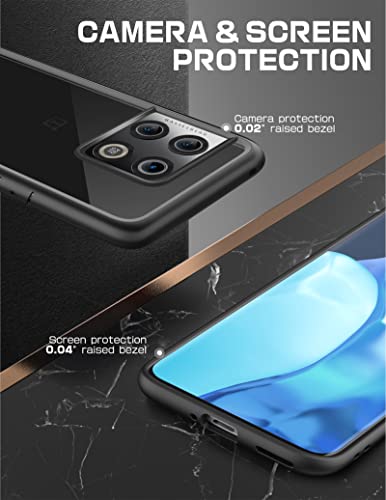 SUPCASE Unicorn Beetle Style Series Case Designed for OnePlus 10 Pro 5G (2022 Release), Premium Hybrid Protective Clear Case (Black)