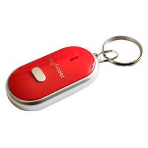 anti-lost key finder smart find locator keychain whistle beep sound control led torch portable car key finder