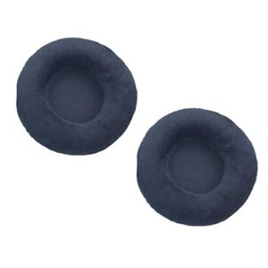 schicj133mm 1 Pair Ductile Comfortable Velour Earpad Cover Replacing Headset Black 65mm