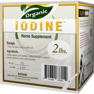 Organic Iodine 2 lbs. - Nutritional Supplement for Horses, Animals - w/ 18 Amino Acids