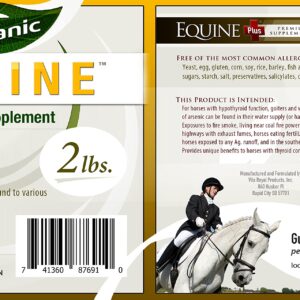 Organic Iodine 2 lbs. - Nutritional Supplement for Horses, Animals - w/ 18 Amino Acids