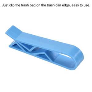 MECCANIXITY Garbage Bin Clip Kitchen Trash Can Waste Basket Garbage Bin Clamp Non-Slip Clip Clamp Blue, Pack of 16