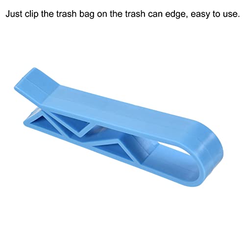 MECCANIXITY Garbage Bin Clip Kitchen Trash Can Waste Basket Garbage Bin Clamp Non-Slip Clip Clamp Blue, Pack of 16