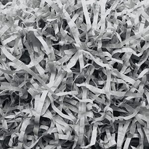 insidemynest morning mist gray shredded tissue paper box filler hamper gift basket acid-free colorfast (100g)