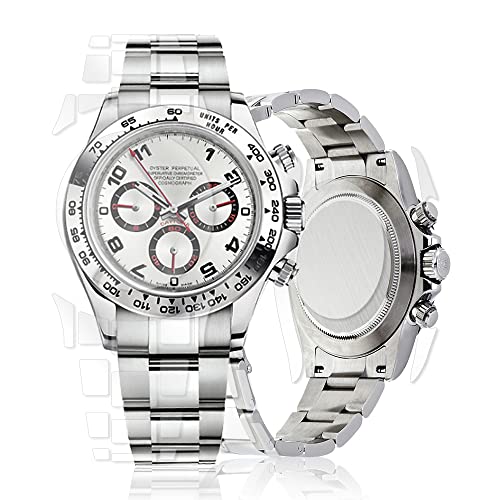 skoko [2 Pack Full Body Protective Film Compatible with Rolex Daytona 40mm, Glossy Clear Skin, Full Coverage, Anti Scartch, Easy Installation