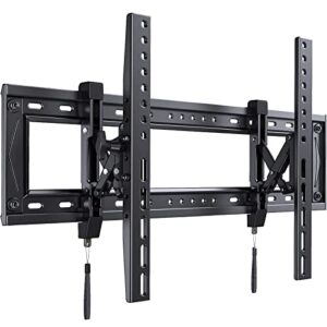 pipishell advanced tilt tv wall mount extentable for most 50-90 inch tvs up to 132 lbs, heavy duty tilting wall mount tv bracket max vesa 600x400mm, fits 16, 18, 24 inch wood stud, piat2