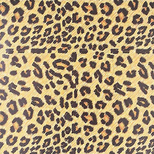 hriaitui 6 Pack Birthday Gift Wrapping Paper Sheet Folded Flat Leopard Animal Prints Pattern Traditional Gift Box Wrap for Graduation Birthday 70 X 50cm