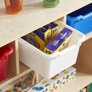 ECR4Kids Scoop Front Storage Bins, Multipurpose Organization, Assorted, 25-Piece