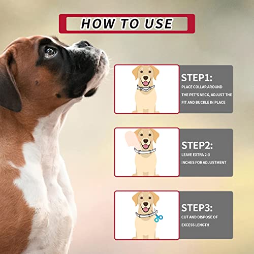 Flea and Tick Collar for Dogs, Flea and Tick Prevention for Dog, 27 Inch, 16 Month Protection, 2 Pack