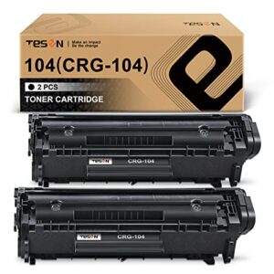 tesen compatible toner cartridge replacement for canon 104 crg-104 fx-9 fx-10 toner cartridge using with canon imageclass d420 d450 d480 mf4150 mf4350d mf4270 mf4370dn mf4380dn printer 2-pack