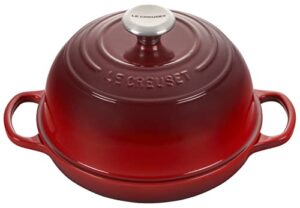 le creuset enameled cast iron bread oven, cerise