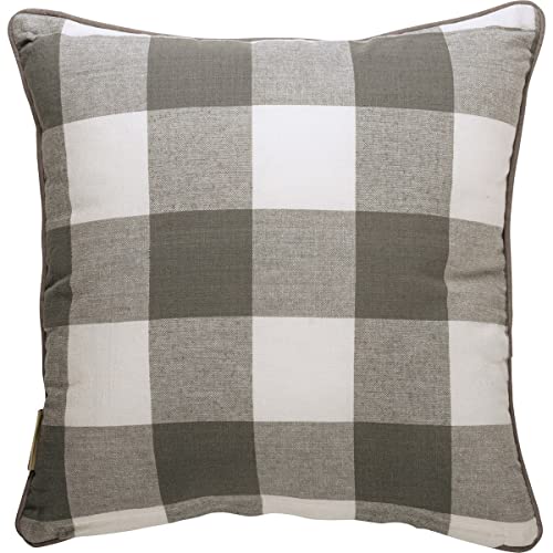 Primitives by Kathy Decorative Pillow Sweet Farm Decorative Throw Pillow, White, Grey