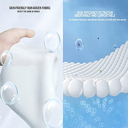 4 Ply Kids KF_94 Protection Face_Mask with Nose Wire, 50 Pack Disposable FaceMasks with 4D Designs for Boys Girls School (KF94_FLORAL_01)