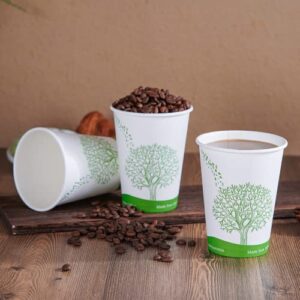 ECOLipak 240 Pack 12 oz Compostable Paper Cups, Biodegradable Disposable Paper Coffee Cups with PLA Lined, Eco-friendly Hot Drinking Cups for Party, Picnic,Travel,and Events