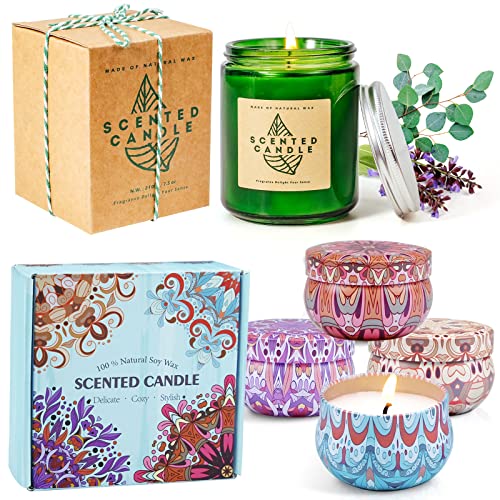 LA BELLEFÉE Scented Candles Gift Set 4+1 Packs