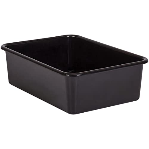 Teacher Created Resources® Black Large Plastic Storage Bin