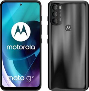 motorola moto g71 5g dual-sim 128gb rom + 6gb ram (gsm only | no cdma) factory unlocked android smartphone (iron black) - international version