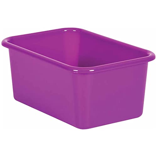 Teacher Created Resources® Purple Small Plastic Storage Bin