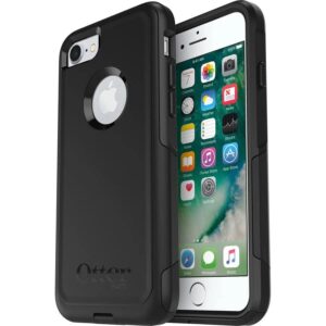 otterbox commuter series case for iphone se 3rd gen (2022), iphone se 2nd (2020), iphone 8, iphone 7 (not plus) - non-retail packaging - black