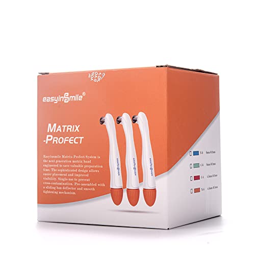 SNAWOP Dental Matrix Bands 10PCS Preformed Standard/Curved Matrices for Teeth Restoration 4.5MM/6MM (4.5MM Standard)