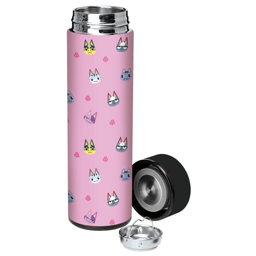 Controller Gear Animal Crossing 17oz, Insulated, Stainless Steel, Leak Proof, Water Bottle (Cat's Meow)