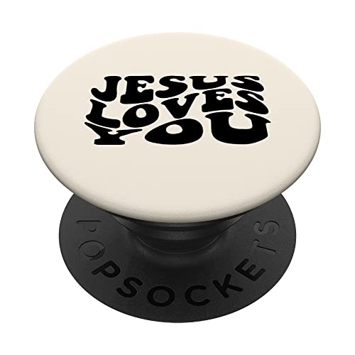 Jesus Loves You Religion Church Easter Christian Cute Christ PopSockets Swappable PopGrip