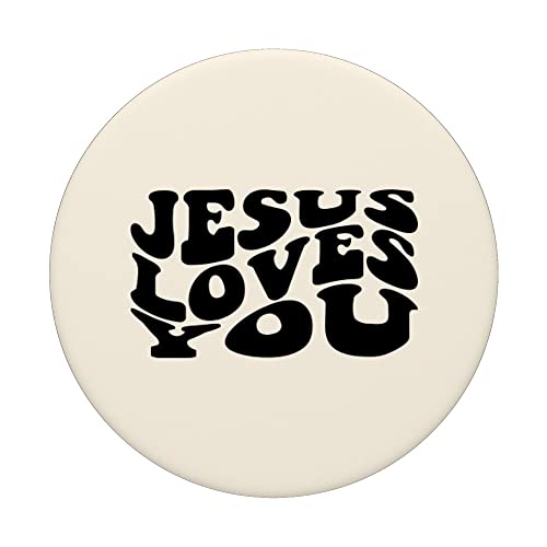 Jesus Loves You Religion Church Easter Christian Cute Christ PopSockets Swappable PopGrip