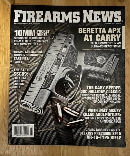 Firearms News Magazine, * January, 2022 * Issue # 02 * Display until February, 08th 2022 * . ( PLEASE NOTE: ALL THESE MAGAZINES ARE PETS & SMOKE FREE. NO ADDRESS LABEL, FRESH STRAIGHT FROM NEWSSTAND. (SINGLE ISSUE MAGAZINE)