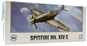 premium hobbies spitfire mk. xiv c 1:72 plastic model airplane kit 132v