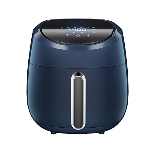 VILIWIN 4.5 QT, Digital Cooker 8 Preset Menus 1400W Hot air fryer 90% Oilless Navy Blue