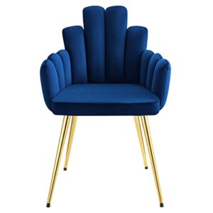 Modway Viceroy Dining Chairs, Gold Navy