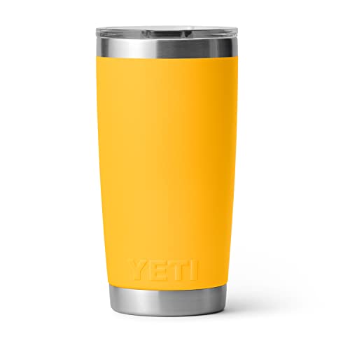 YETI Rambler 20 oz Tumbler, Stainless Steel, Vacuum Insulated with MagSlider Lid, Alpine Yellow