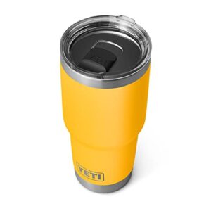 yeti rambler 30 oz tumbler, stainless steel, vacuum insulated with magslider lid, alpine yellow