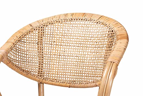 Baxton Studio Varick Modern Brown Finished Rattan Dining Chair