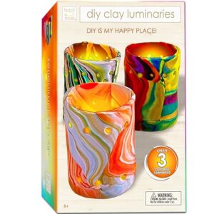 hapinest make your own clay luminaries arts and crafts kit gifts for kids girls and boys teens ages 6 7 8 9 10 11 12 years old and up