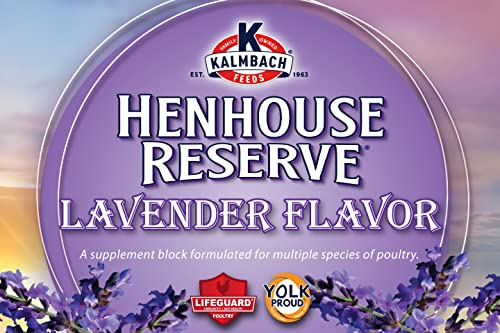 Kalmbach Feeds Henhouse Reserve Lavender Flavored Treat Block for Chickens, 20 lb